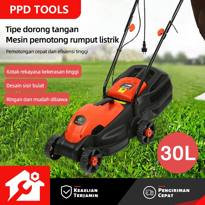 Jual Mesin Pemotong Rumput Dorong Tangan Sikat Karbon Listrik Motor ...