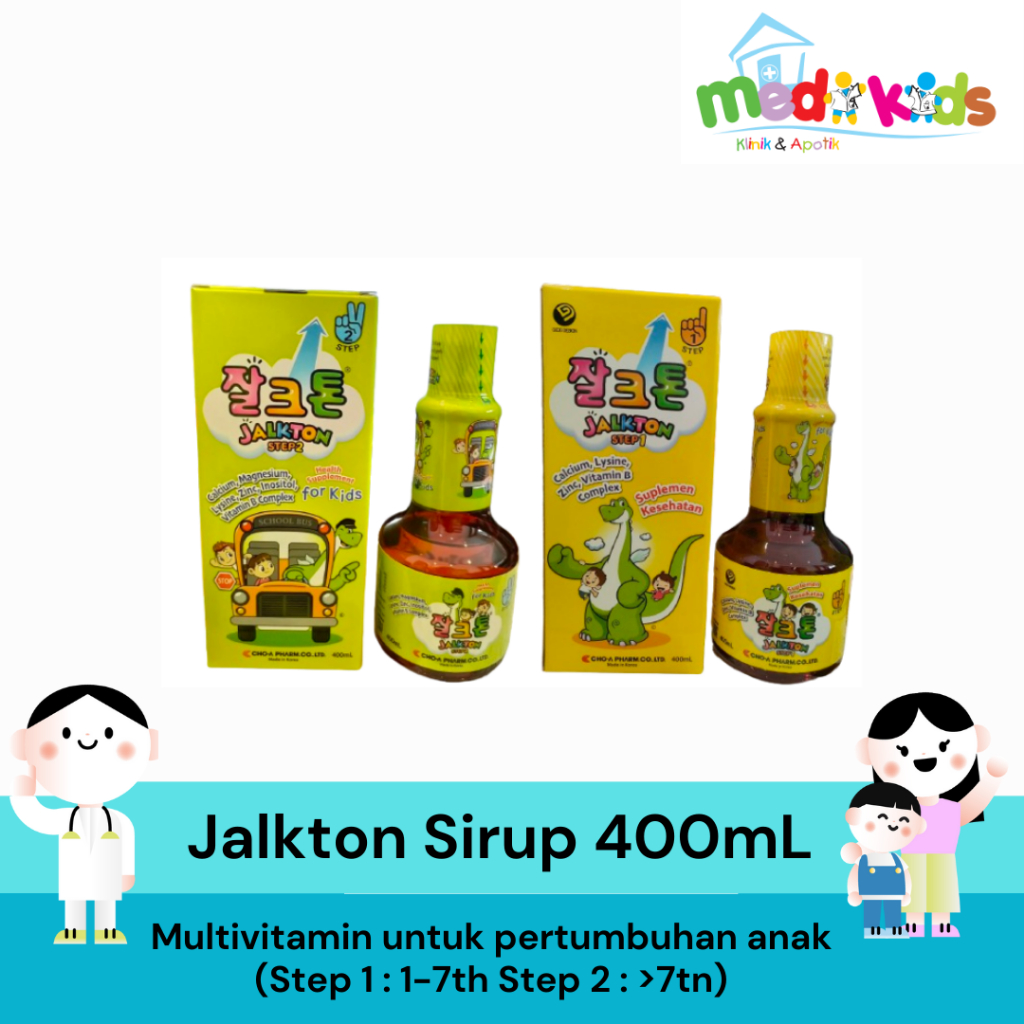 Jual Jalkton Multi Vitamin Sirup 400ml Step 1 dan Step 2 - Multivitamin ...