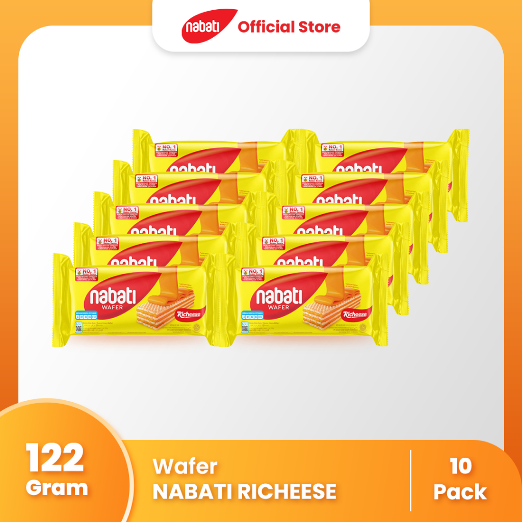 Jual [Bundle] NABATI Wafer Richeese 122g x 10 | Shopee Indonesia