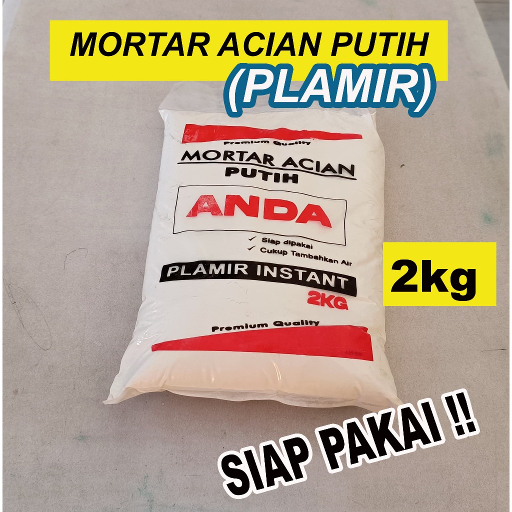 Jual Plamir Siap pakai ANDA - Mortar acian putih - Plamur tembok tanpa ...