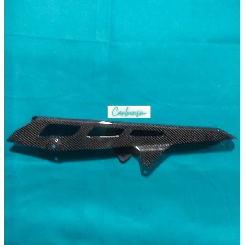 Jual TUTUP RANTAI/COVER RANTAI NINJA RR OLD CARBON KEVLAR (real carbon ...