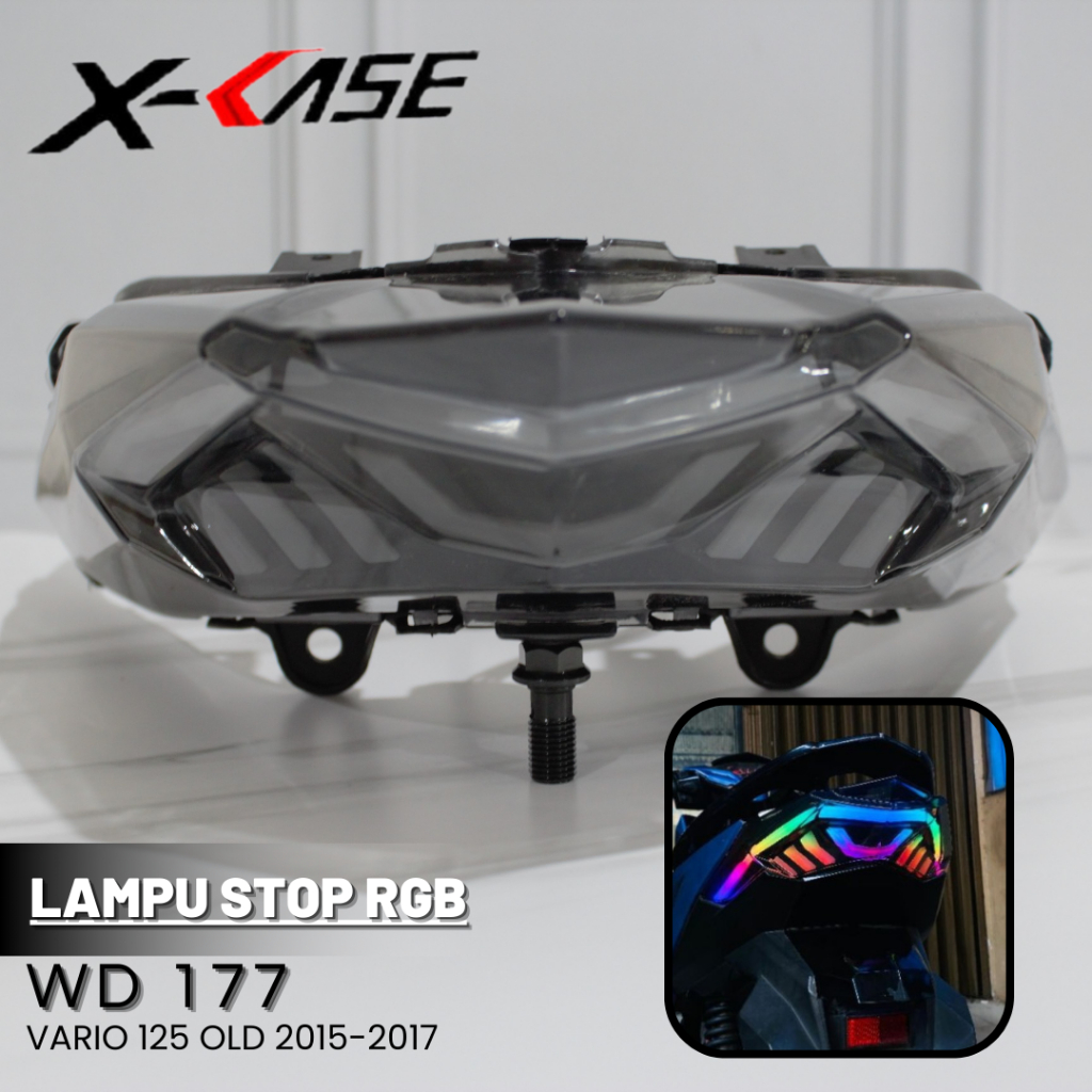 Jual Lampu Stoplamp X Case RGB VARIO 125-150 Old 2015-2017 Lampu Stop ...