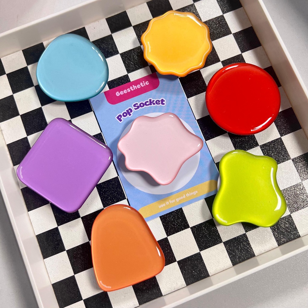 Jual Shapes Color fun Pop Socket by Geesthetic | Shopee Indonesia