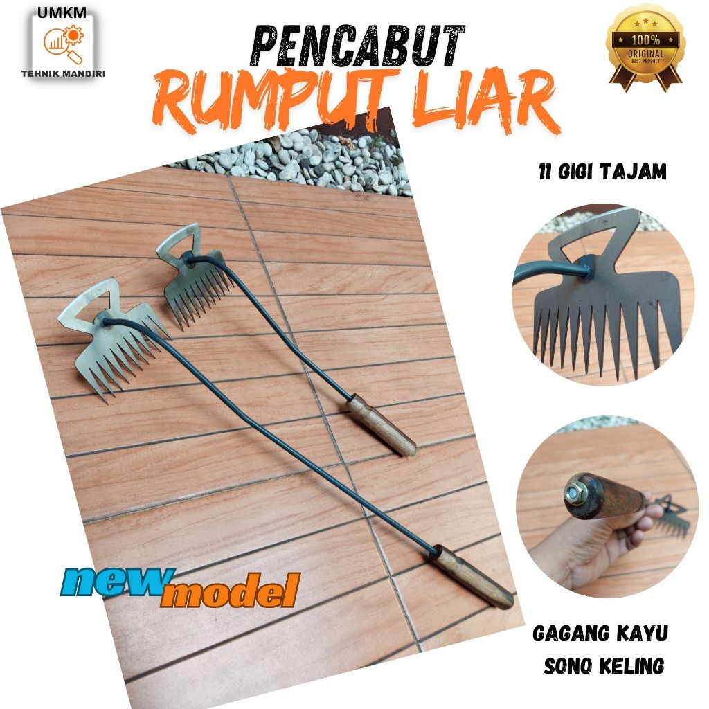 Jual Alat Pencabut Rumput Liar / Weeding Garu Harrow 11 Gigi Untuk ...