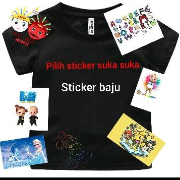 Jual Sticker/gambar baju pilihan banyak gambar/bisa untuk penambahan ...