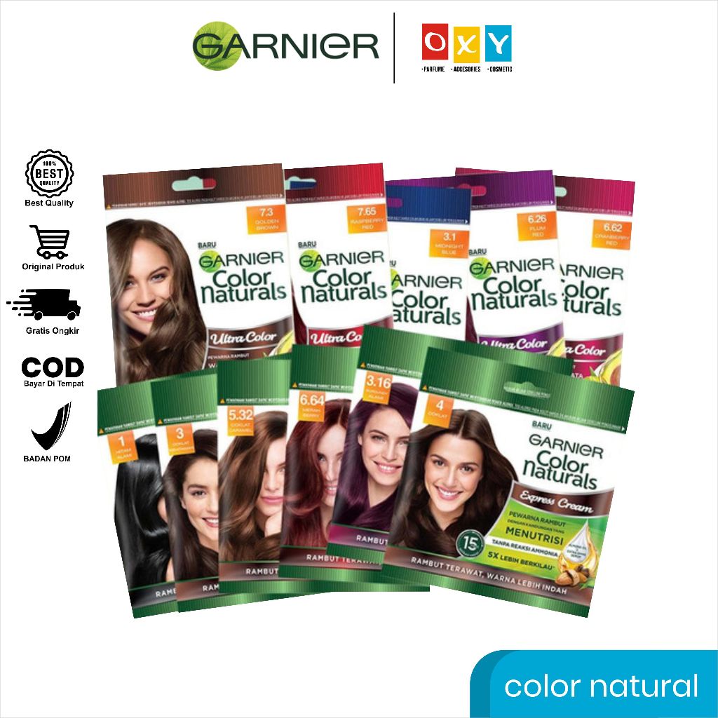 Jual OXY PARFUME - Garnier Hair Color Natural Sachet Pewarna Rambut ...