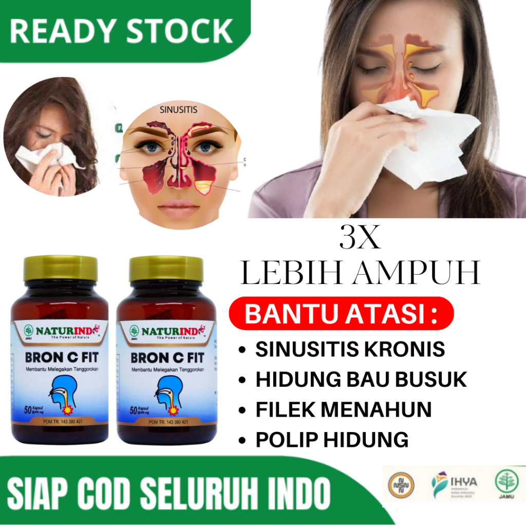 Jual Obat Sinusitis Polip Hidung Rhinitis Alergi Sinus Hidung Filek Menahun Sesak Nafas Asma ...
