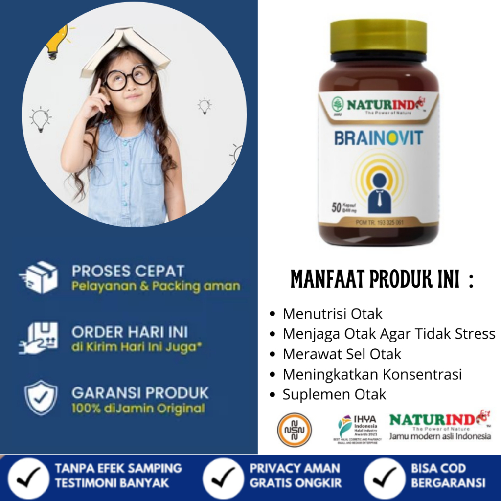 Jual Vitamin Otak Anak Cerdas Dewasa Ampuh Suplemen Kecerdasan Penambah ...