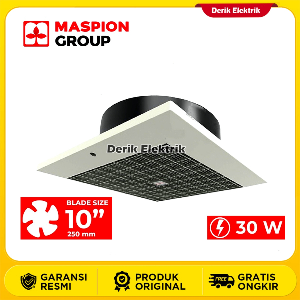 Jual MASPION EXHAUST FAN / HEXOS PLAFON CEF25 / CEF-25 / CEF 25 (10 ...