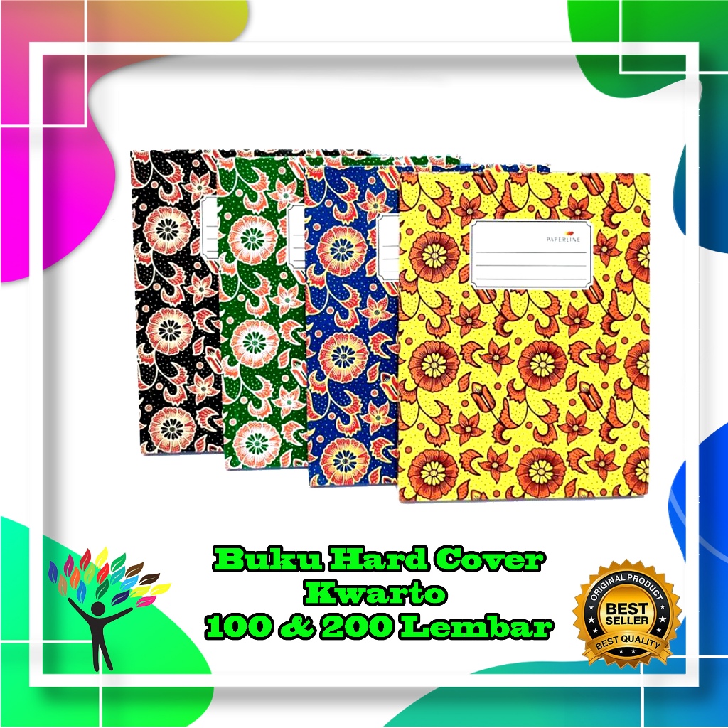 Jual Buku Tulis Hardcover Paperline Quarto / Kuarto / Kwarto | Shopee ...