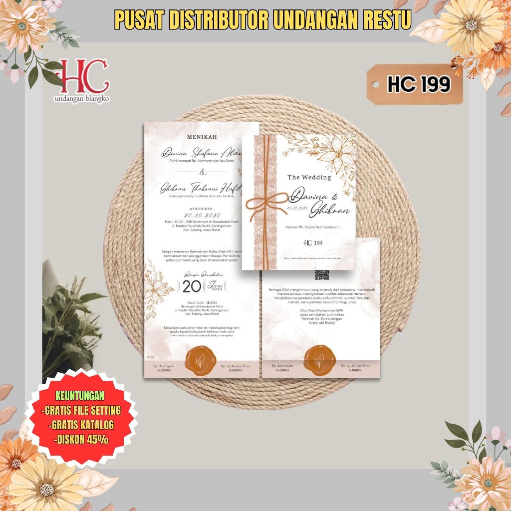 Jual Blangko Undangan HC 199 | Blangko Undangan Murah | Blangko ...