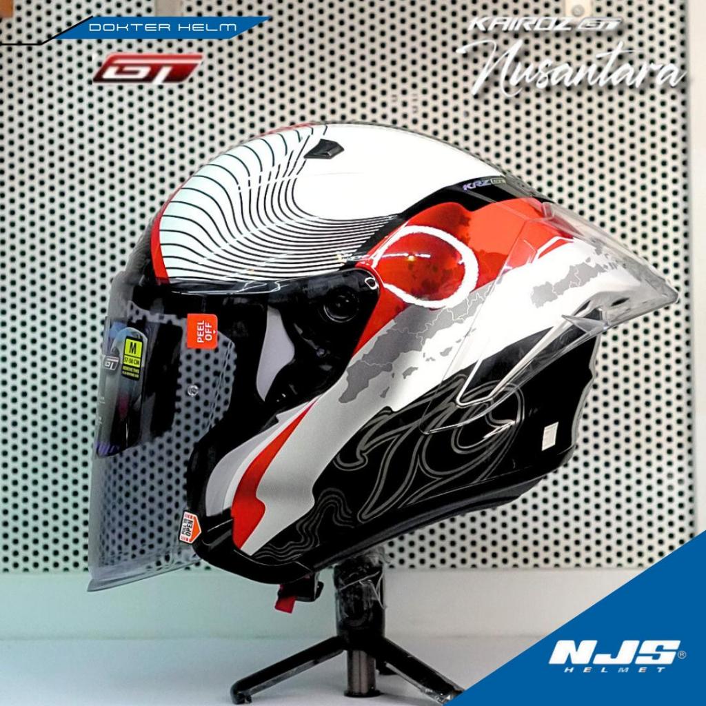 Jual NJS Kairoz GT NUSANTARA - Helm Half Face SNI | Shopee Indonesia