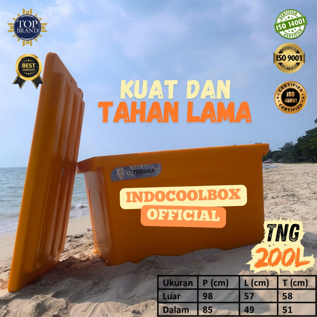 Jual Cooler Box Tanaga 200 Liter Termos Es Kotak Tempat Es Batu Daging ...