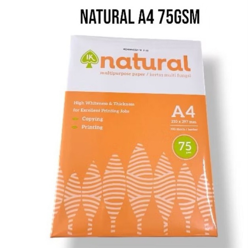 Jual Kertas A4 & F4 HVS Natural 75 GSM Medan | Shopee Indonesia