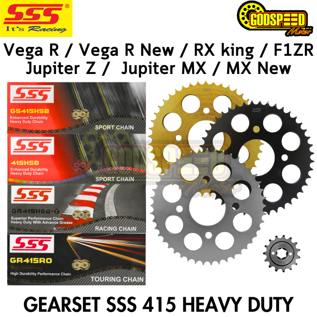 Jual GEARSET / GIRSET / GEAR SET/ GIR SET 415 SSS RX KING / F1ZR / JUPITER MX / Z / VEGA R BAJA ...