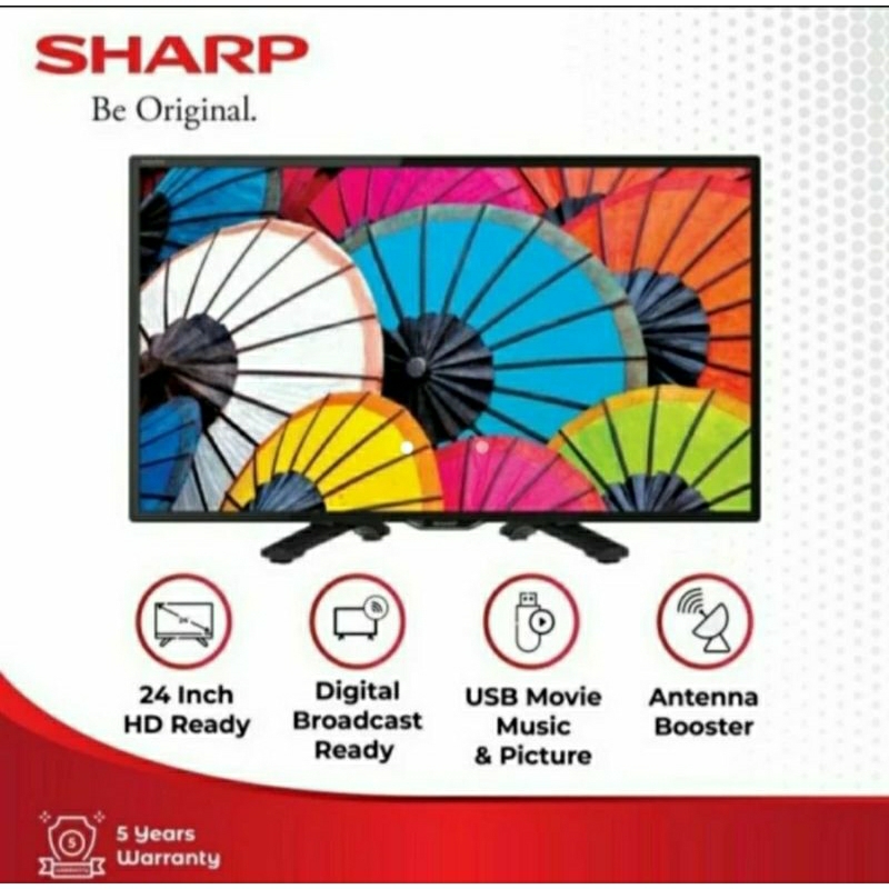 Jual Sharp 2T-C24GD1400I Televisi 24" LED Digital TV Garansi Resmi SNI ...