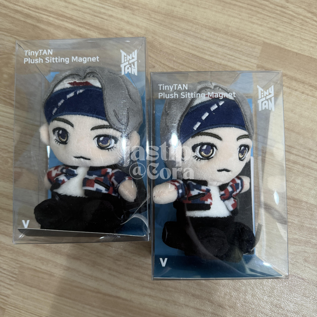 Jual [READY STOCK] BTS - TinyTAN Plush Sitting Magnet Taehyung V (Official from KOREA) | Shopee ...