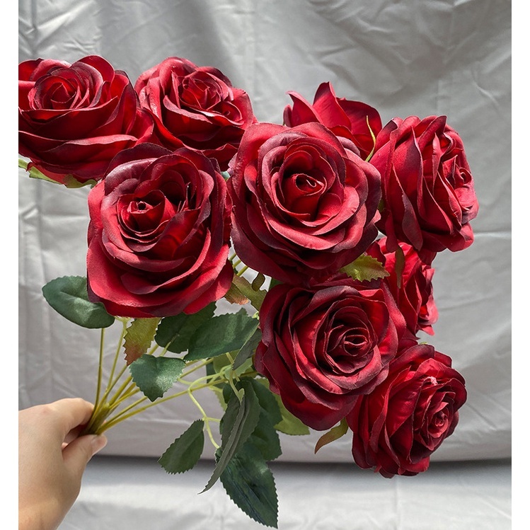 Jual Jual Bunga Mawar Rose England x9 Premium | Shopee Indonesia