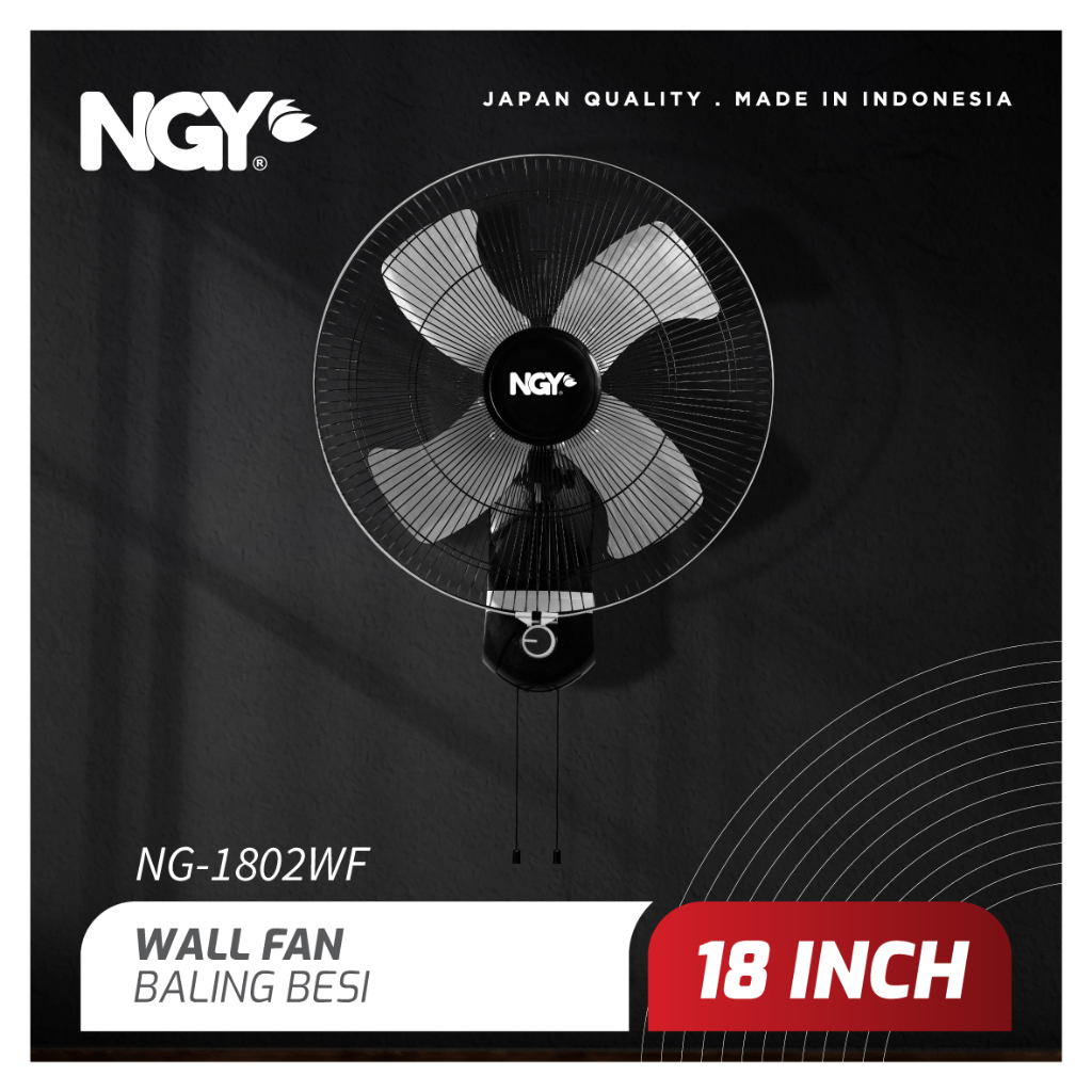 Jual NAGOYA Tornado Wall Fan / Kipas Angin Dinding Besi 18 inch | NG-18WF NAGOYA | Shopee Indonesia