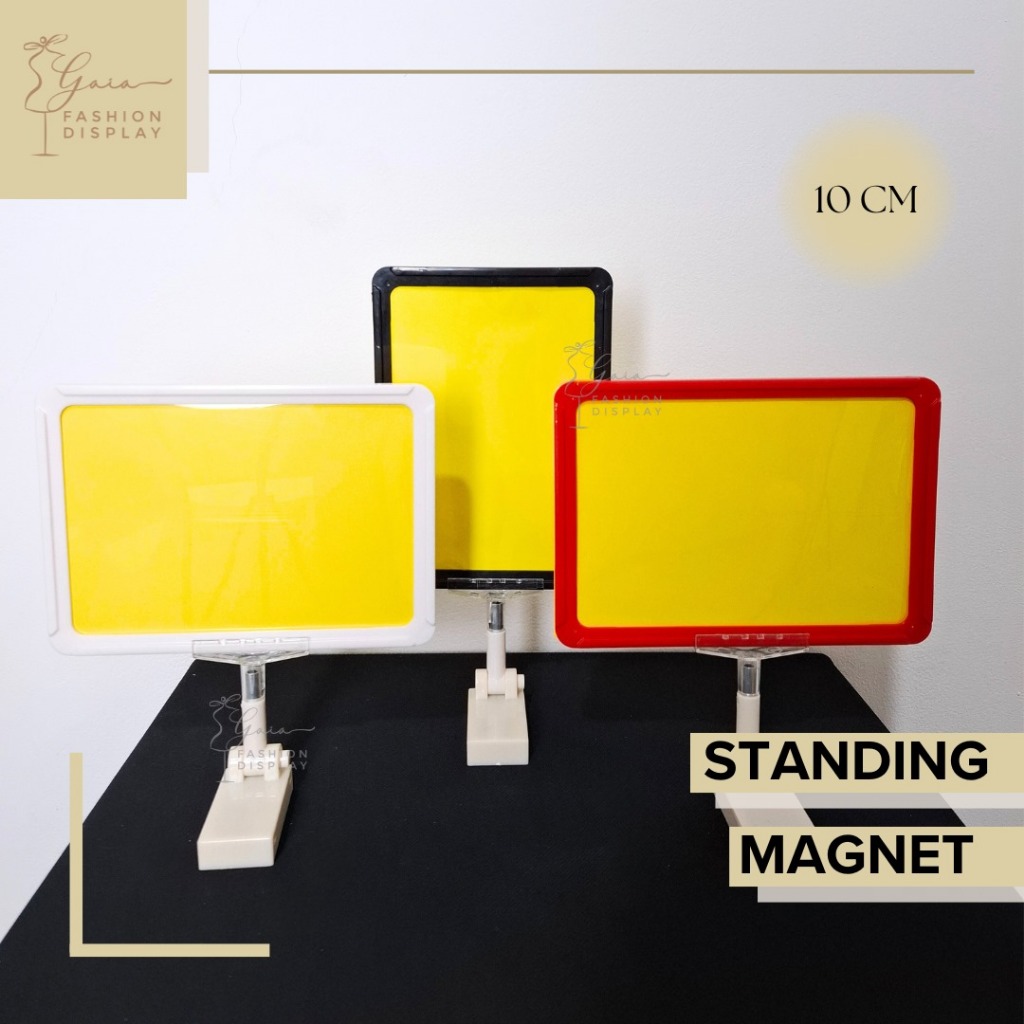 Jual Papan Promo Sale Magnetic Pendek Jepitan Warna Standing Jempol ...