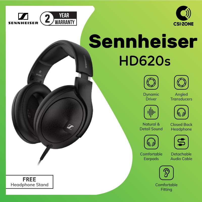 Jual Sennheiser HD620S / HD 620S Dynamic Driver Closed Back Headphone ...