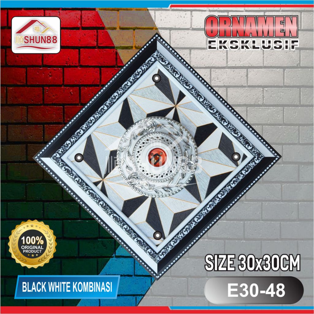Jual ORNAMEN LAMPU PVC / ORNAMEN PLAFON PVC / FITTING LAMPU / RUMAH ...