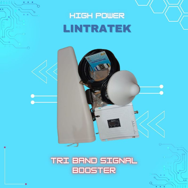 Jual Lintratek Triband Repeater Jaringan Lte Tri Band Penguat Sinya Siyal Signal H P Internet ...