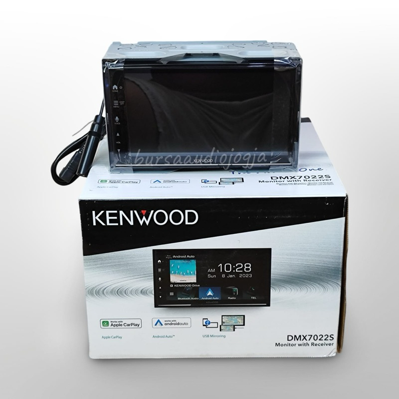 Jual Head Unit Double Din KENWOOD DMX7022S DMX 7022 S 7 Inch Bluetooth Apple Carplay Android ...