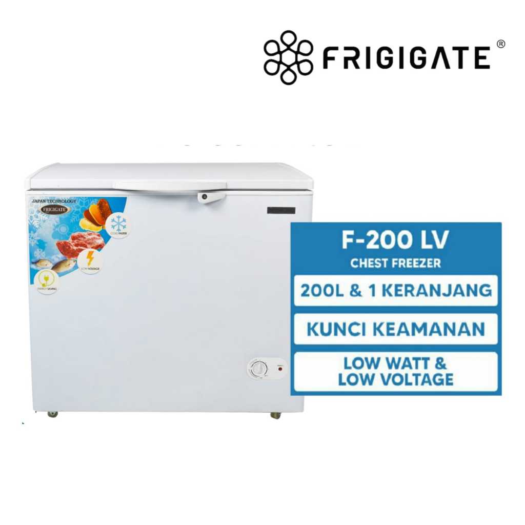 Jual CHEST FREEZER FRIGIGATE CF 200 LV LEMARI PEMBEKU 200 LITER LOW ...