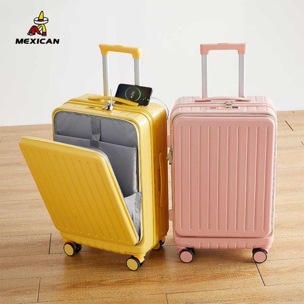 Jual Mexican Koper 2 in 1 Koper kabin Laptop USB koper 20''24 inch ...