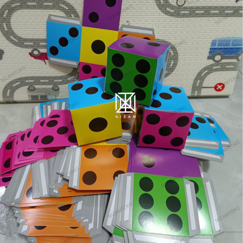 Jual Dadu Karton Untuk Bermain Ular Tangga Jumbo Mainan Edukasi Anak ...