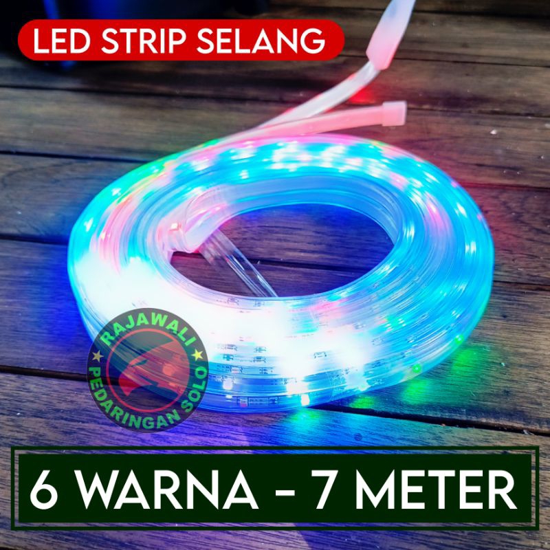 Jual LED STRIP SELANG RGB 6 WARNA 7 METER | Shopee Indonesia