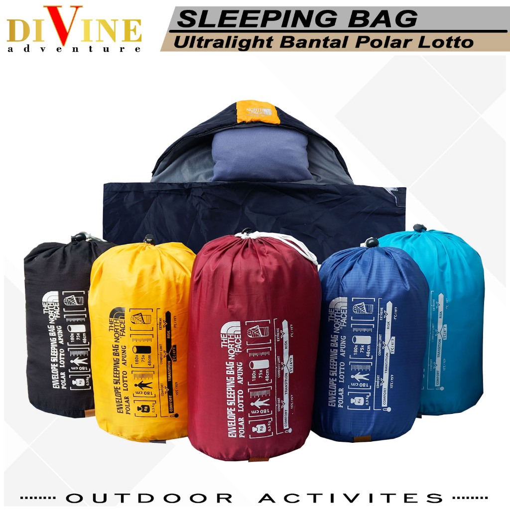 Jual sleeping bag bantal ultralight polar lotto kantong tidur camping ...