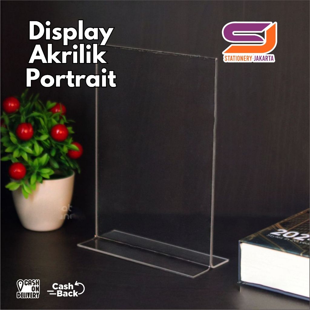 Jual Display Menu Standing Akrilik Acrylic Papan Tempat Meja Minimalis ...