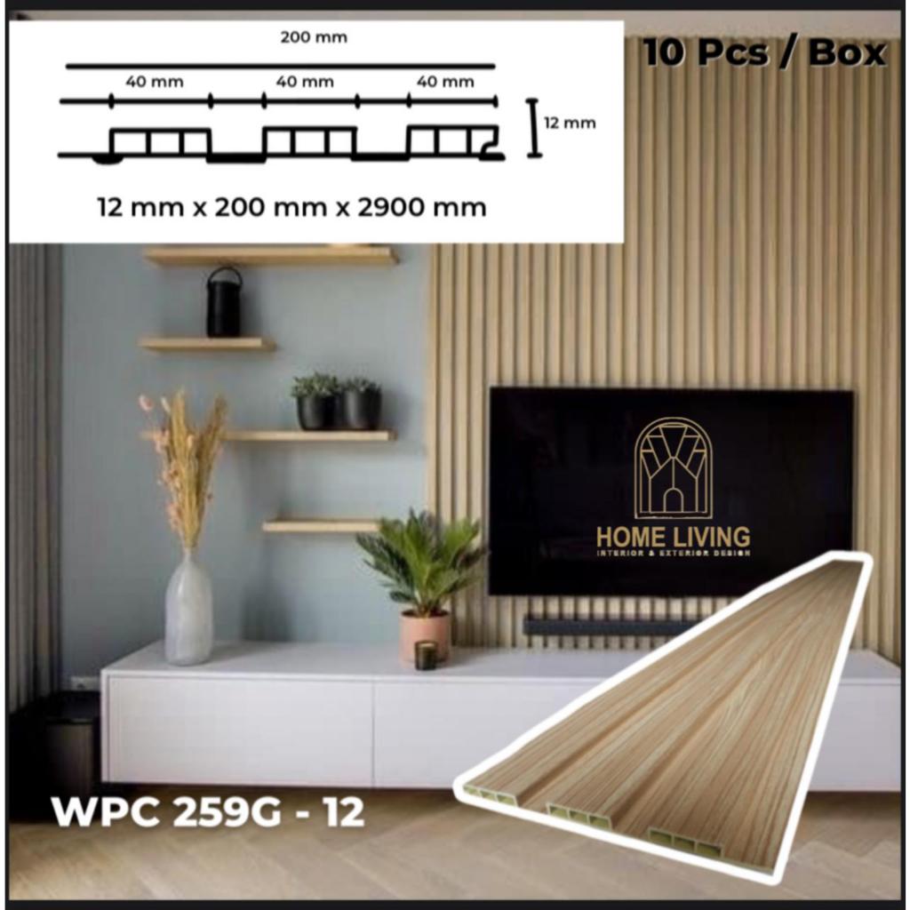 Jual Homeliving- WPC Wood panel Dinding Kisi-Kisi Wall Panel Dinding Garis | Shopee Indonesia
