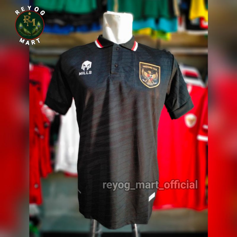 Jual JERSEY TIMNAS INDONESIA 3RD HITAM 2023 2024 MILLS LOGO PLAT ...