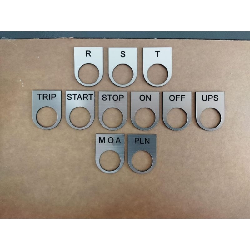 Jual Legend Plate Pilot Lamp 22mm / Legend Plate 22mm Pilot Lamp ( R S T ) | Shopee Indonesia