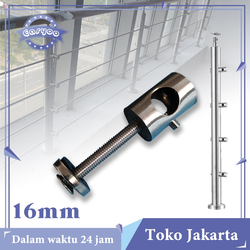 Jual Silinder Tiang Hollow Railing Pipa Jari Jari Tangga Stainless 5/8 ...