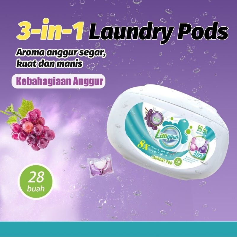 Jual Laugend Laundry Pods isi 28 3in1 | Shopee Indonesia