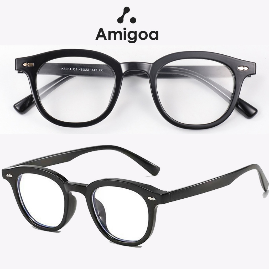 Jual AMIGOA Kacamata Anti Radiasi Persegi Kaca mata Kacamata Kotak ...
