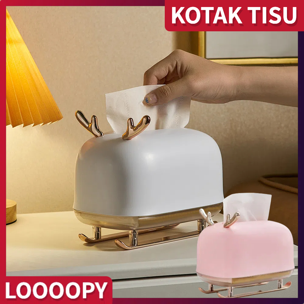 Jual Kotak Tisu Rusa Kereta Luncur Tempat Tisu Box Tisue Tempat Tissue ...