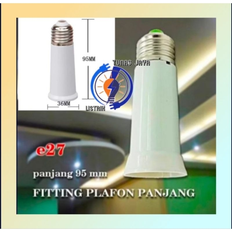 Jual Fitting Lampu Sambungan / Pemanjang Extension E27 | Shopee Indonesia