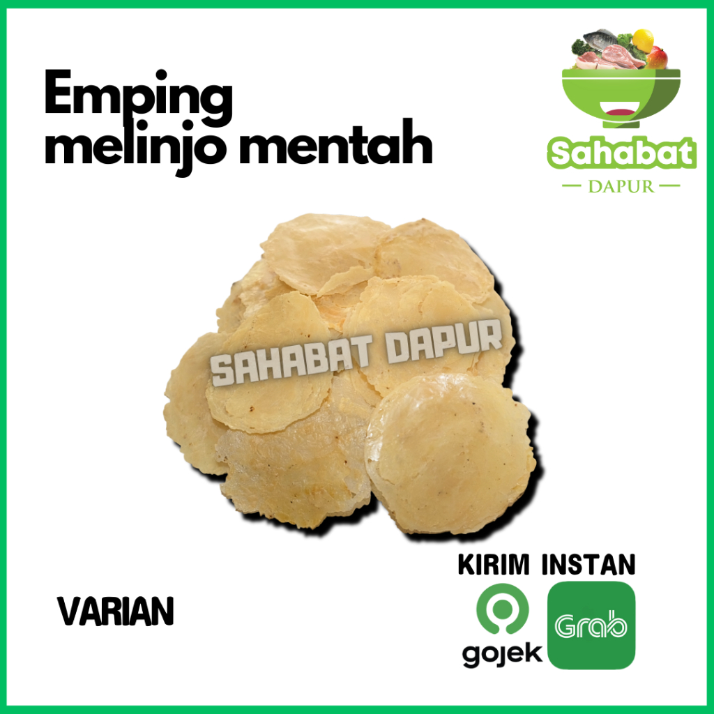 Jual Emping Menlinjo Mentah 250 Gram - Sahabatdapur | Shopee Indonesia
