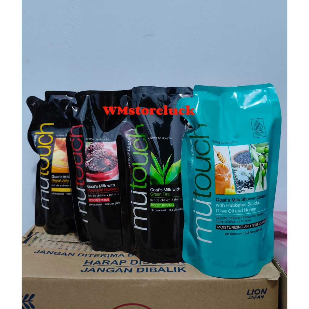 Jual MUTOUCH sabun mandi Refill 800ml/MU TOUCH shower cream 800 ml ...