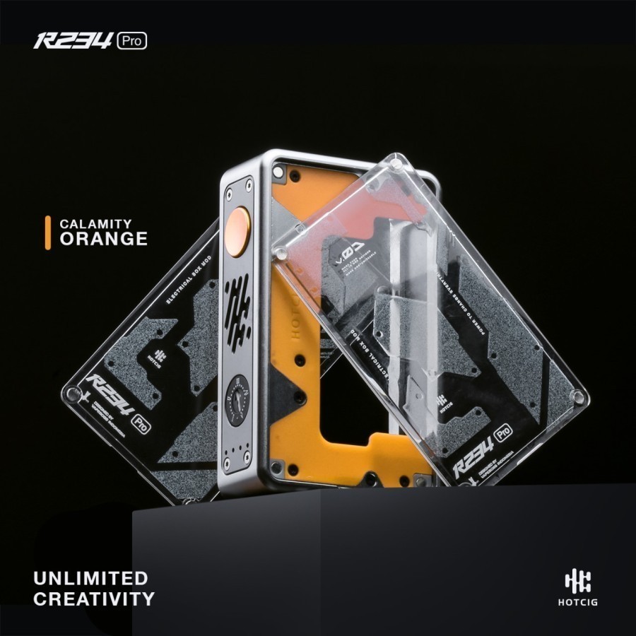 Jual MOD HOTCIG R234 PRO BOX CALAMITY ORANGE AUTHENTIC BY HOTCIG X VAPE ...