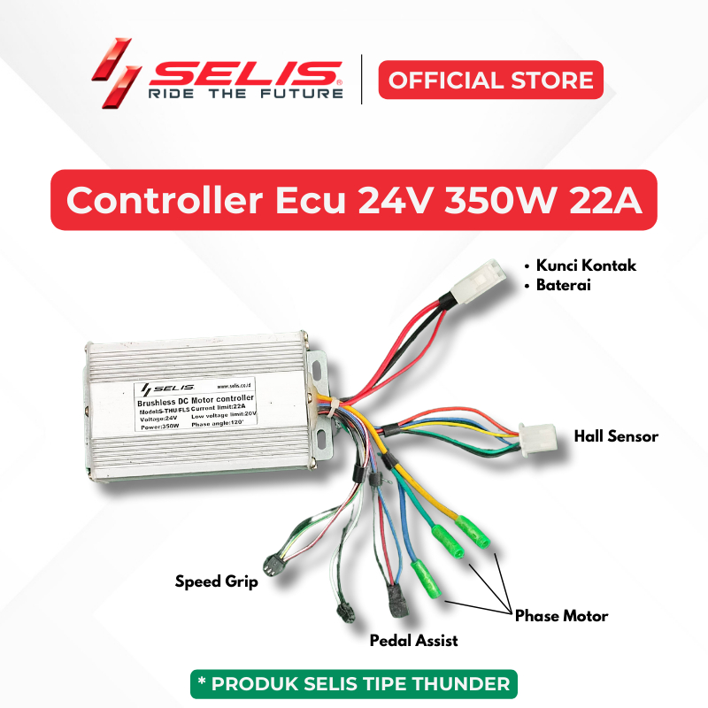 Jual SELIS - Controller Ecu 24V 36V 48V 60V 72V Sepeda Motor listrik ...