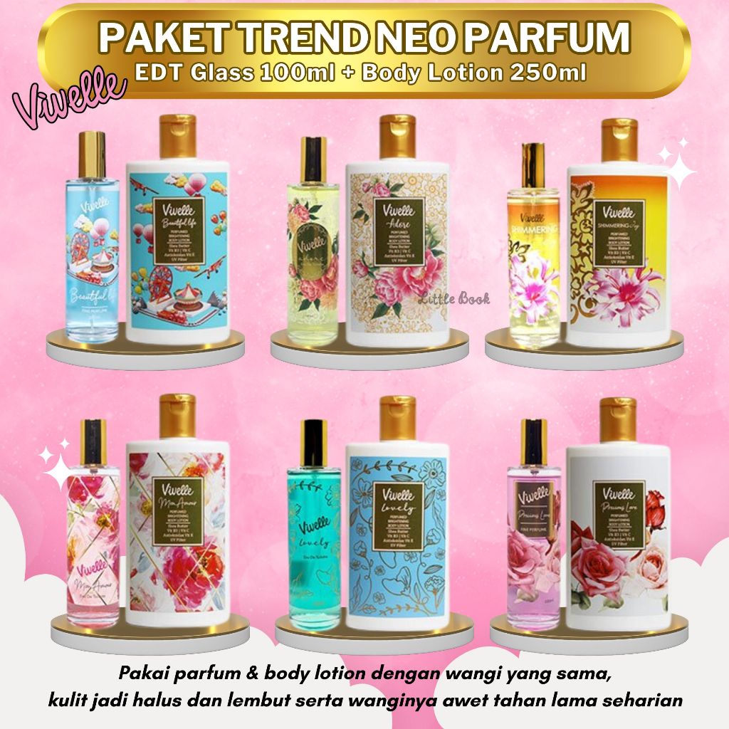 Jual VIVELLE NEO PARFUM TREND - Paket Bundling EDT Glass Parfume 100ml ...