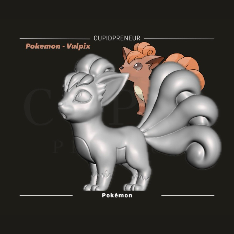 Jual 3D Coloring Pokemon | Pokémon - (Vulpix) | Shopee Indonesia