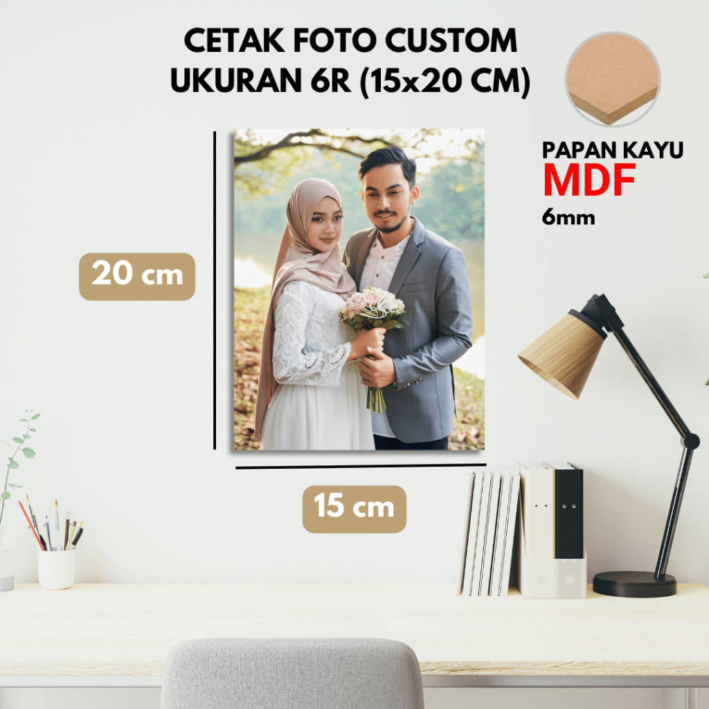Jual Pajangan Dinding Custom Media Kayu MDF 15CM x 20 CM | Shopee Indonesia