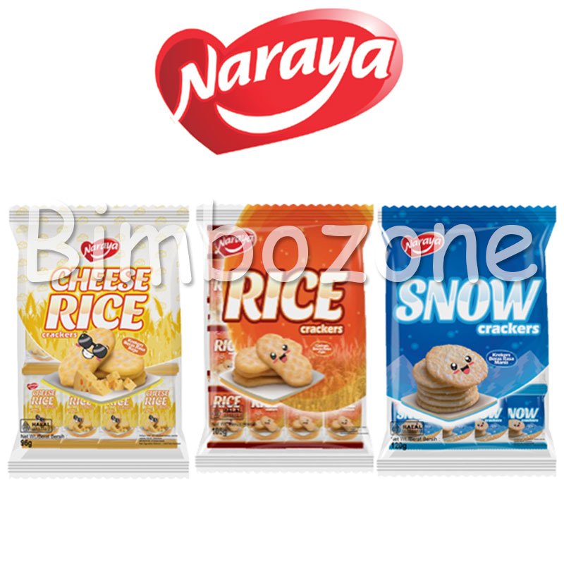 Jual Bimbozone - Naraya Richy Snow Rice Cheese Corn Crackers Kreker ...